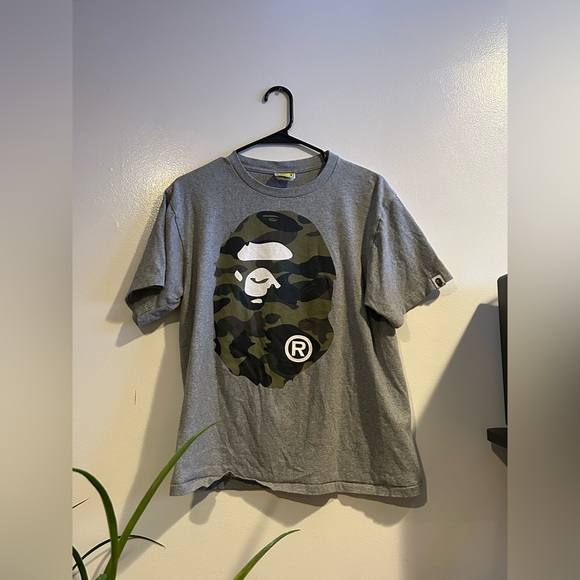 Bape | Shirts | Authentic Bape Camo Big Ape Head Tee | Poshmark